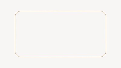 Gold rectangle border frame vector | Premium Vector - rawpixel