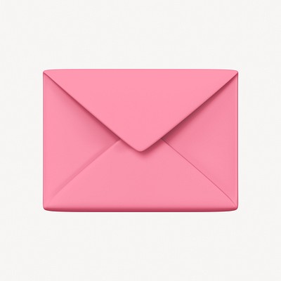 Pink envelope png clipart, 3D | Premium PNG Sticker - rawpixel