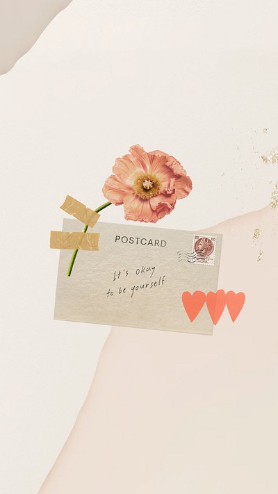 Flower post card mobile wallpaper, | Premium Photo - rawpixel