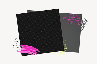 Black note paper png, abstract | Premium PNG - rawpixel