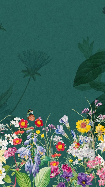 Green wildflowers aesthetic iPhone wallpaper | Premium Photo - rawpixel