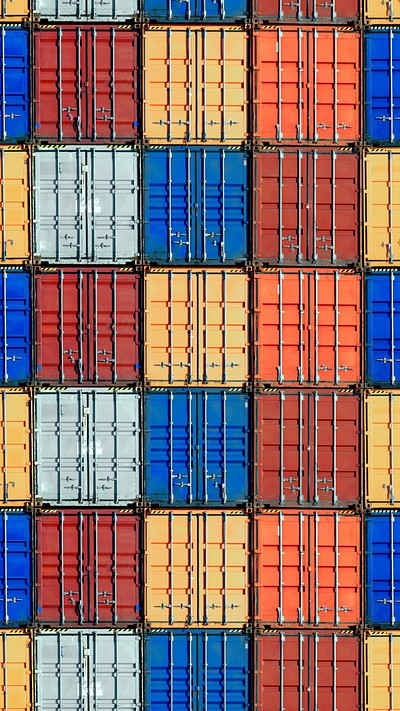 Colorful shipping containers iPhone wallpaper | Premium Photo - rawpixel