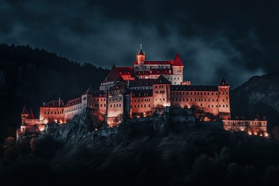 A dracula castle architecture building | Free Photo - rawpixel