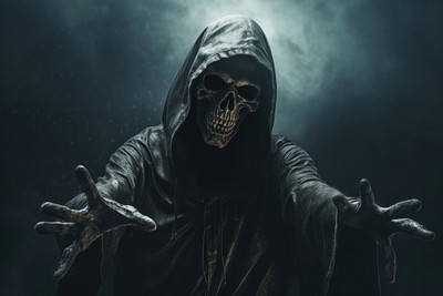 skull grim reaper reaching forward | Premium Photo - rawpixel