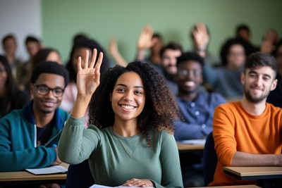 Student classroom adult happy. AI | Free Photo - rawpixel