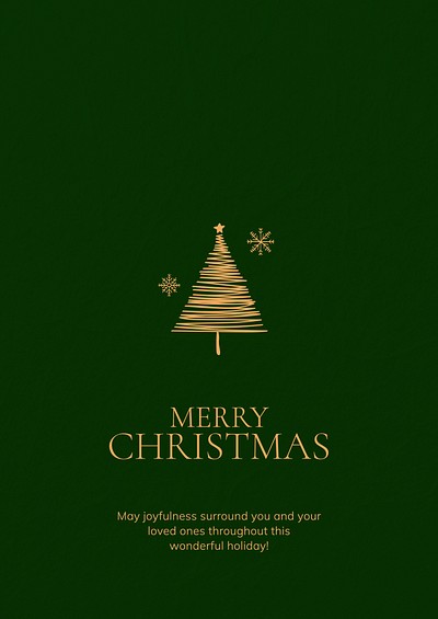 Merry Christmas poster template | Free Photo - rawpixel