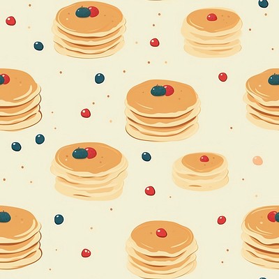 Pancake backgrounds pattern food. | Free Photo Illustration - rawpixel