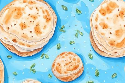Roti backgrounds pancake pattern. AI | Free Photo Illustration - rawpixel