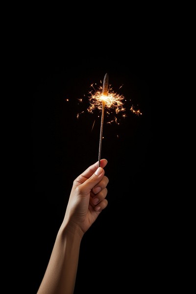 hand holding sparkler fireworks finger | Free Photo - rawpixel