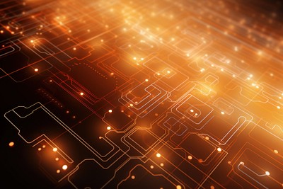 Orange technology backgrounds abstract illuminated. | Premium Photo Illustration - rawpixel