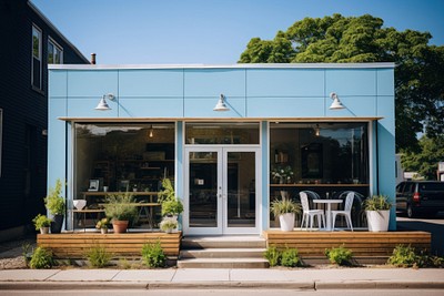 Small business exterior architecture restaurant | Premium Photo - rawpixel