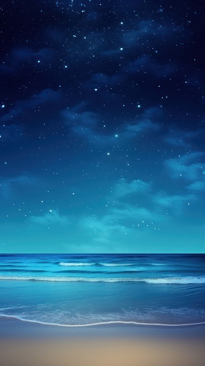 Sea night beach sky design | Premium Photo - rawpixel
