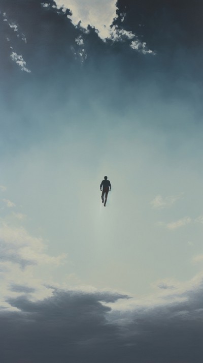Man flying sky outdoors nature | Premium Photo Illustration - rawpixel