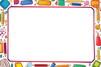 School stuff frame border backgrounds | Free Photo Illustration - rawpixel