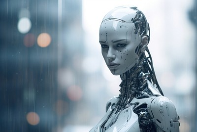 PNG Humanoid futuristic technology portrait | Premium PNG - rawpixel