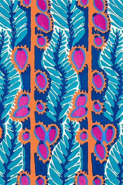 Art deco botanical background, colorful | Premium Photo Illustration ...