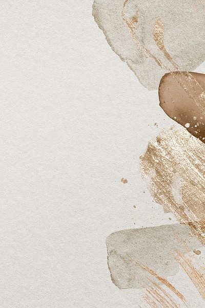 Abstract cream background, golden brushstroke, | Free Photo - rawpixel