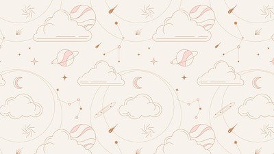 Pastel star pattern, aesthetic line | Premium Photo - rawpixel