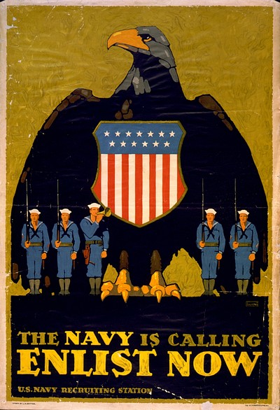 Navy is calling--Enlist now L.N. | Free Photo - rawpixel