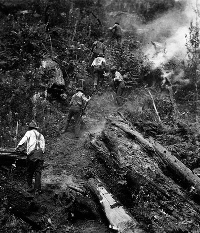 Building Fire Line Crew. Original | Free Photo - rawpixel