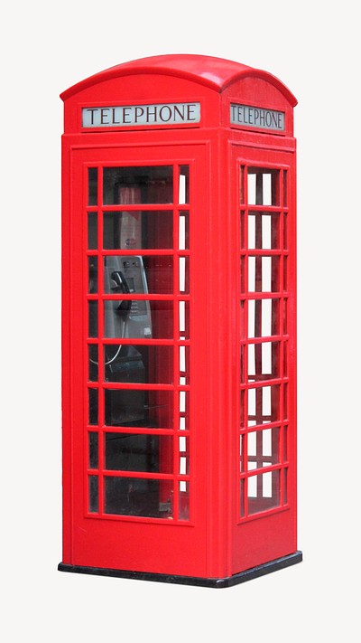 Red telephone box png clipart, | Free PNG - rawpixel
