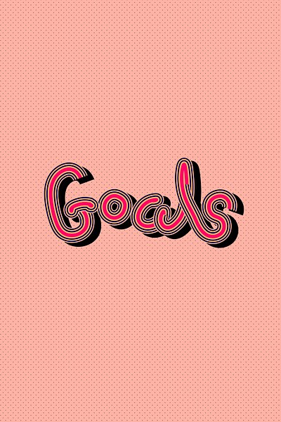 Funky Goals font vector pink | Free Vector - rawpixel