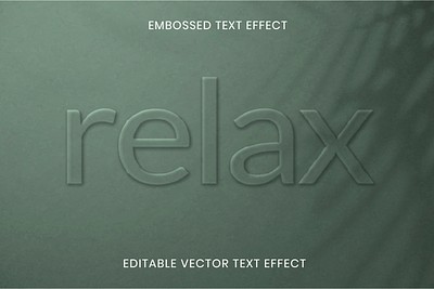 Word embossed editable vector text | Premium Vector Add-on - rawpixel