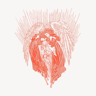 Angels clipart, heaven illustration vector. | Free Vector Illustration ...