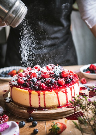 Fresh berry cheescake food photography | Premium Photo - rawpixel