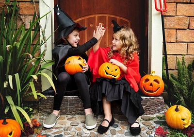 Little kids at a Halloween | Free Photo - rawpixel