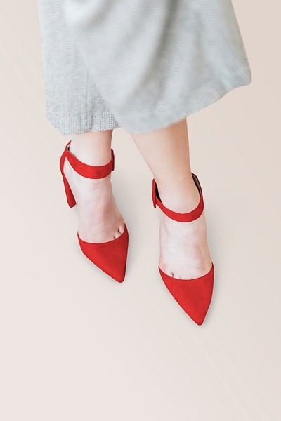 Fashionable woman red heels transparent | Premium PNG Sticker - rawpixel