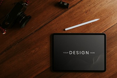 Digital tablet psd wallpaper screen | Premium PSD Mockup - rawpixel