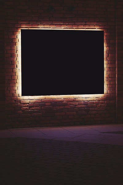 Frame with lighting in a dark | Free Photo - rawpixel