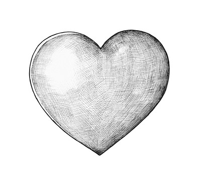 Hand-drawn heart illustration | Free Photo Illustration - rawpixel