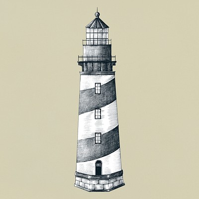 Old lighthouse vintage style illustration | Free Photo Illustration ...