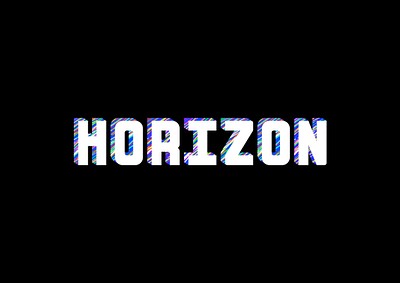 'Horizon' typography vector | Premium Vector - rawpixel
