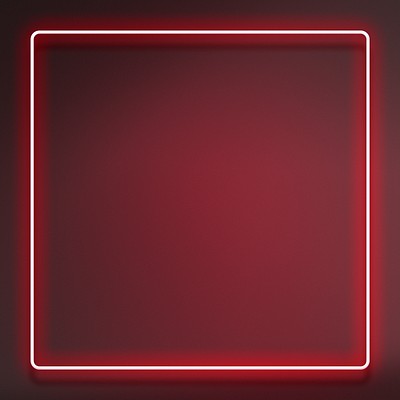 Glowing neon frame dark red | Premium PSD - rawpixel