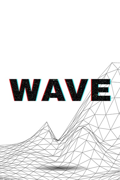 WAVE typography wavy background | Free Photo - rawpixel