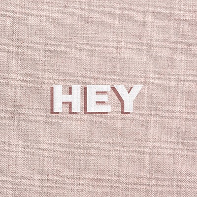 Greeting hey message typography font | Free Photo - rawpixel