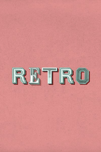 Retro word clipart vintage typography | Premium PSD - rawpixel