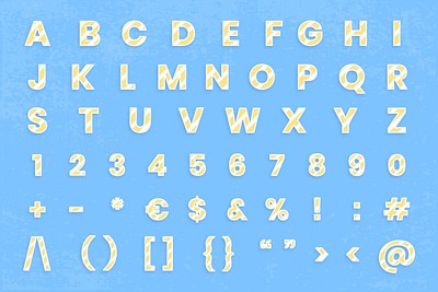 Letter number sign set vector | Premium Vector - rawpixel