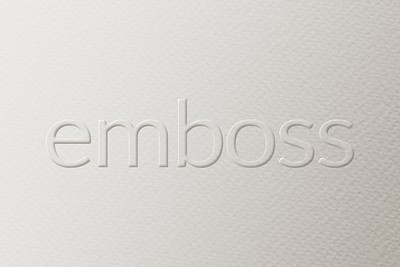 Emboss embossed text white paper | Premium PSD - rawpixel