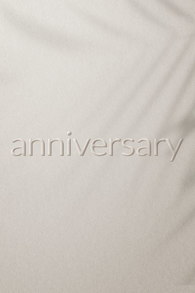 Word anniversary embossed typography design | Free Photo - rawpixel