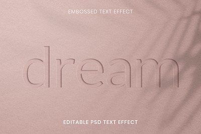 Word embossed editable psd text | Premium PSD Add-on - rawpixel