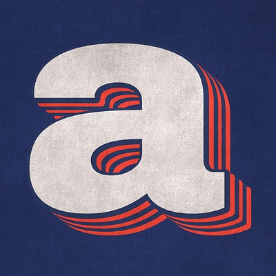 Letter layered effect text font | Premium PSD - rawpixel