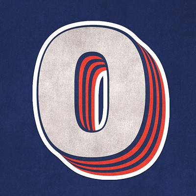 Number zero layered text effect | Premium PSD - rawpixel