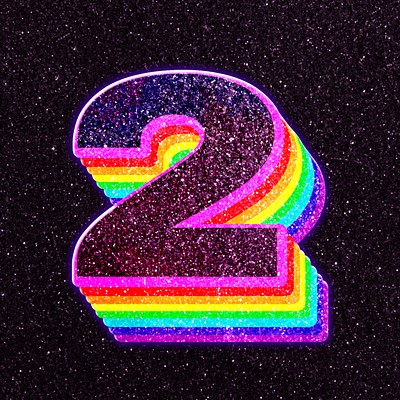 Number 2 font psd 3d | Premium PSD - rawpixel