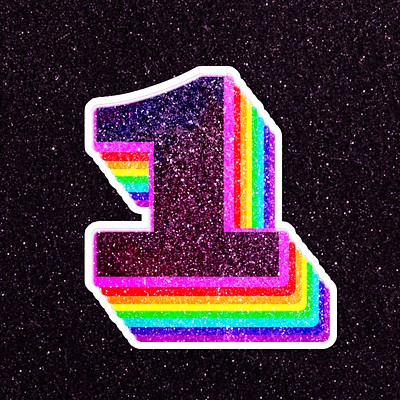 Number one psd typeface 3d | Premium PSD - rawpixel