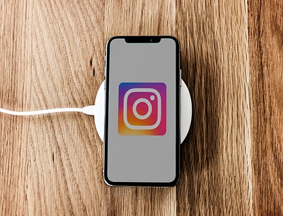 Instagram logo mobile phone screen. | Free Photo - rawpixel