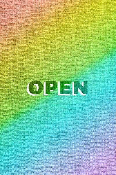 Rainbow open word gay pride | Free Photo - rawpixel
